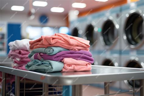 Fila De Máquinas De Lavar Roupa Do Negócio De Lavanderia Na Loja