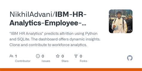 GitHub NikhilAdvani IBM HR Analytics Employee Attrition Performance