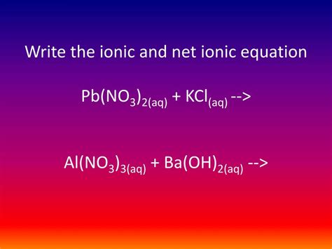 PPT Net Ionic Equations PowerPoint Presentation Free Download ID 5408011