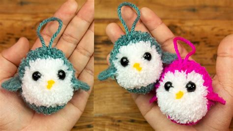 Diy Penguin Crafts Easy Pom Pom Penguin Making Idea With Fingers