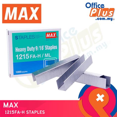 Max 1215fa H Staples Stapler Bullet Shopee Malaysia