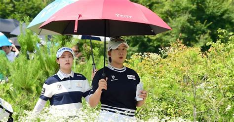 Bc카드·한경 레이디스컵 2023 홍지원 박민지 귀여운 표정