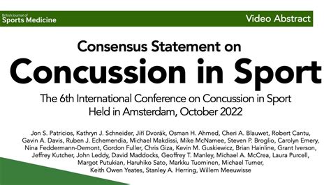 Daniel Turner On Linkedin Concussion Consensus