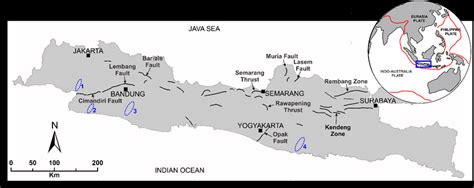 Map Of Identified Active Faults In Java Island [3] Blue Ellipse Download Scientific Diagram