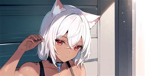 Catgirl Getting Ready Usithbilangのイラスト Pixiv