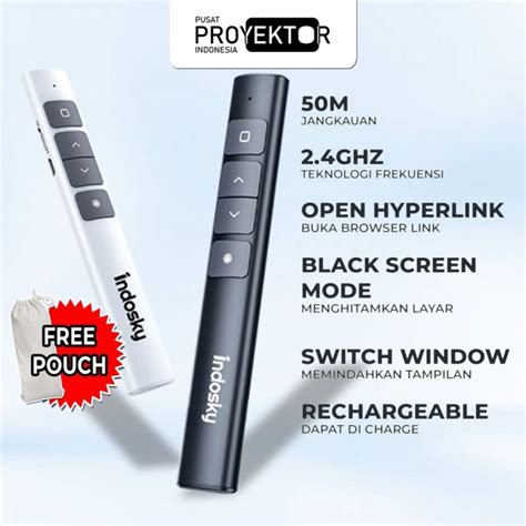 Pointer Indosky Original Pointer Presentasi Presenter Laser Pointer