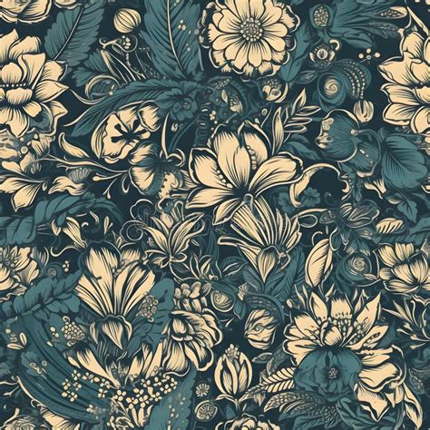 Floral Patterned Flower Textures Rose Gold Background Flower Back