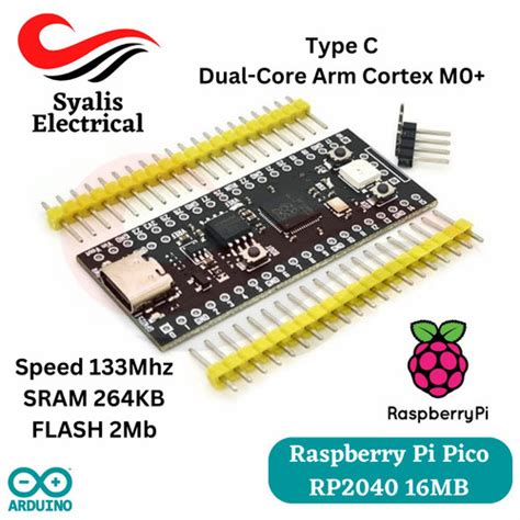 jual raspberry pi rp2040 pico microcontrol kota bandung syalis