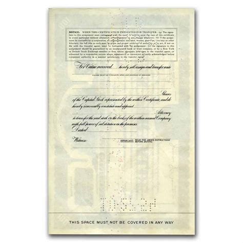 Buy Packard Motor Car Company Stock Certificate Gray Apmex