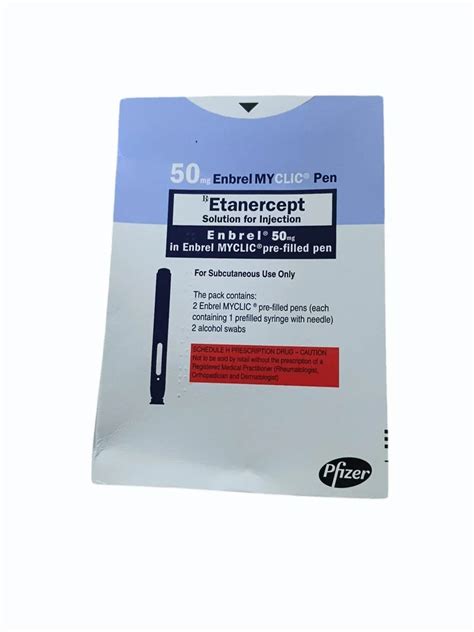 Enbrel 50 Mg Etanercept Injection At Rs 11700 Etanercept Injections