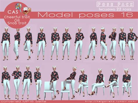 Model Poses 16 Posepack Cas The Sims 4 Catalog