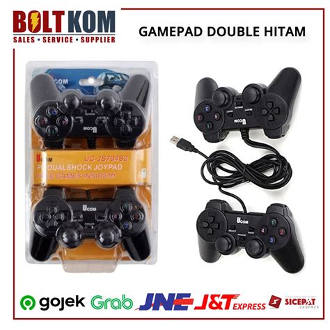 Jual GAMEPAD JOYSTICK DOUBLE HITAM USB STICK Shopee Indonesia