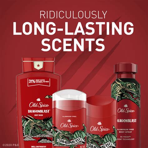 Old Spice Wild Collection Dragonblast Scent Antiperspirant And