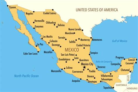 150 Mexico Map Cities Stock Illustrations Graphiques Vectoriels Libre
