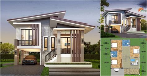 แบบบ้านชั้นครึ่งสไตล์โมเดิร์น 3 ห้องนอน 3 ห้องน้ำ พื้นที่ใช้สอย 160