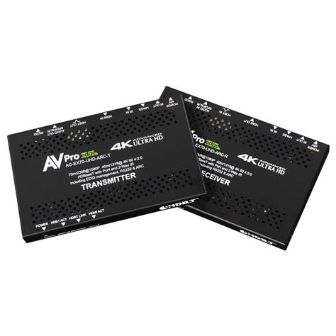 avpro edge ultra slim 4k hdmi via hdbaset 70 meter extender