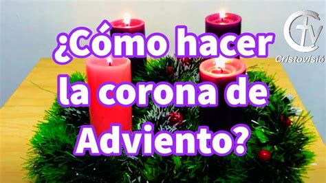 Cómo hacer la corona de Adviento Fácil y rápido YouTube