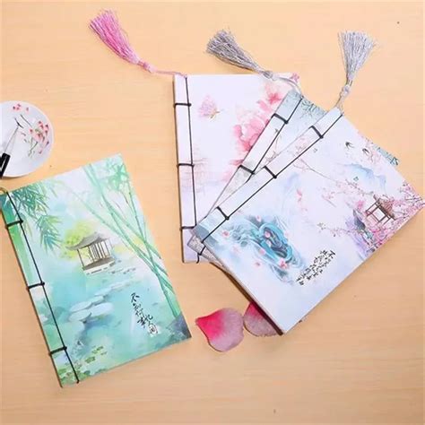 2019 Chinese Style Notebook Retro Vintage Sketchbook Binder Stitching