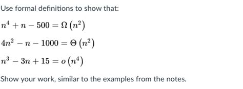 solved find Θ notation for the expression