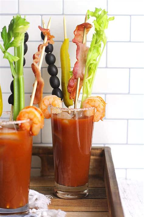 Spicy Bloody Mary Cocktails Suebee Homemaker