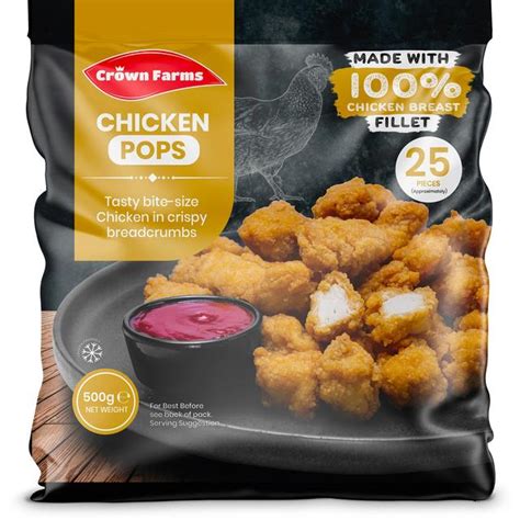 Crown Farms Breaded Chicken Pops Ocado