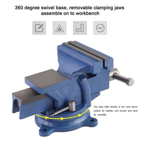 Etau d établi 125mm Pince d atelier de base Cdiscount Bricolage