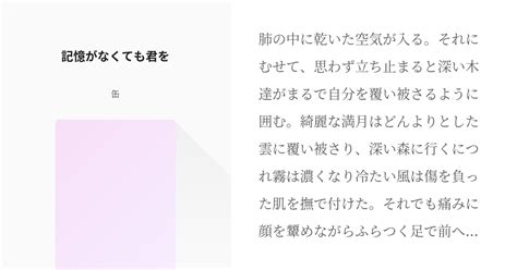 刀剣乱腐 水心子正秀 記憶がなくても君を 缶の小説 Pixiv