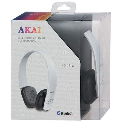 Белые беспроводные наушники Akai HD-121 White для ноутбука - Audio ...