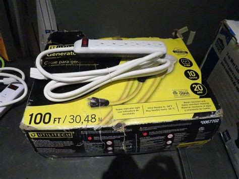 Surge Protector Utilitech Generator Cord Prime Time Auctions Inc