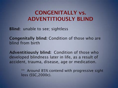 Ppt The Role Of The Expanded Core Curriculum For Adults Who Are Adventitiously Blind