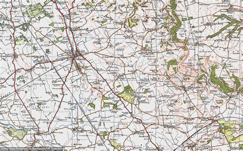 Historic Ordnance Survey Map Of Bagby 1925 Francis Frith