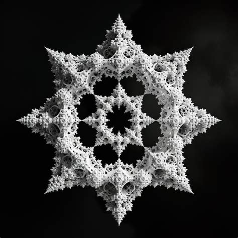 Symmetrical Geometric Lattice Pattern Parallel Perspective Projection