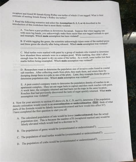 A Method Of Population Estimation Mark And Recapture