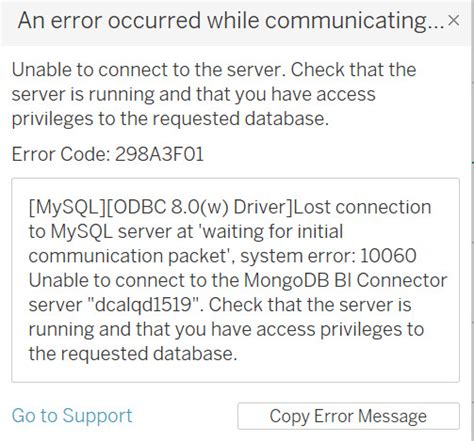 unable to connect to mongodb datasource