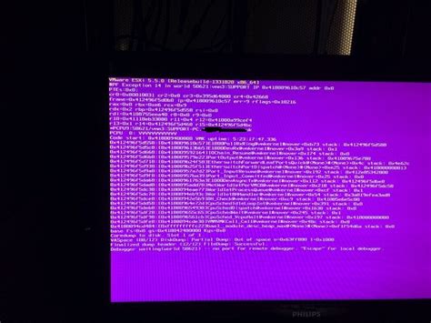 Vmware Esxi Purple Screen Of Death Pf Exception 14 Virtualization