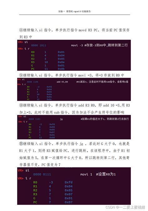 Hnu 计算机系统csapp实验一 原型机vspm10原型机 Vspm 实验报告 Csdn博客