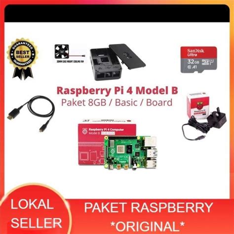 Jual Paket Board Raspberry Pi 4 Model B 2gb 4gb 8gb 4gb Board