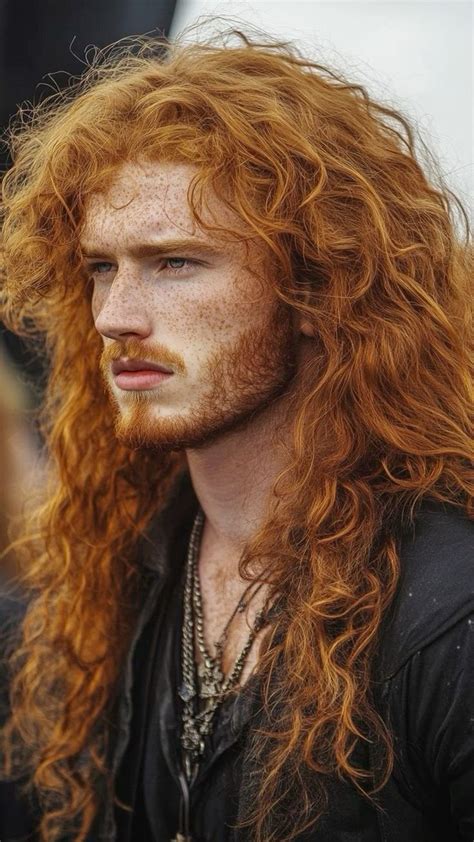 Long Redhead Red Haired Men Long Hair Curly Long Red Head Man