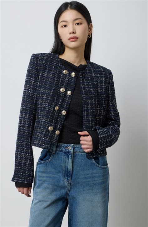 시슬리 25봄 에코신디 트위드 크랍 자켓sajk04511 시슬리 25봄 에코신디 트위드 크랍 자켓sajk04511