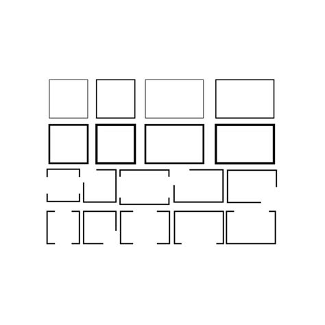 Open Rectangle Svg Split Rectangle Svg Rectangle Outline S Inspire