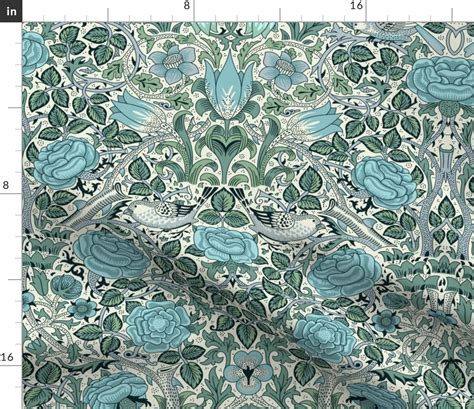 William Morris Rose 17 Fabric Spoonflower