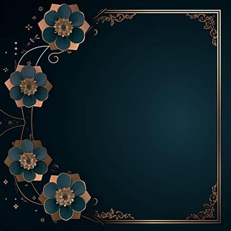 Premium AI Image Luxury Decorative Ornamental Floral Frame For