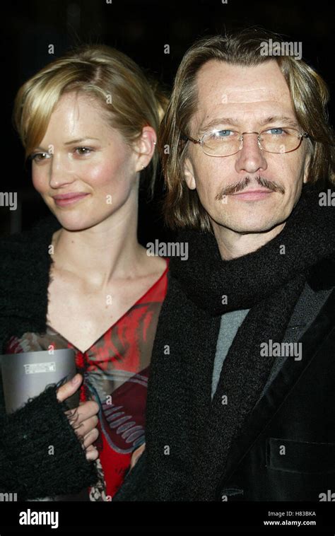 Gary Oldman And Elisa Panic Room Film Premiere Century City Los Angeles