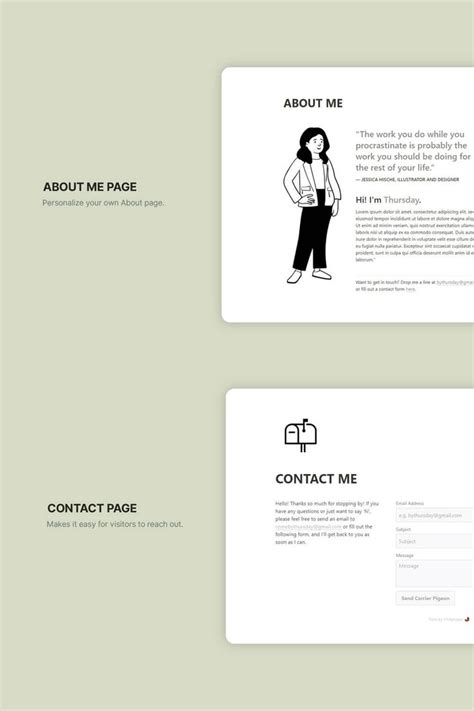 minimal personal website personal website design personal blog