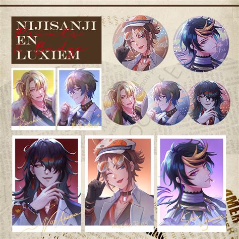 Nijisanji EN Luxiem Doujin Postcard Can Badge VEON Etsy