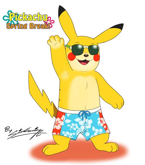 Pikachu In Spring Break By Sagadreams On Deviantart