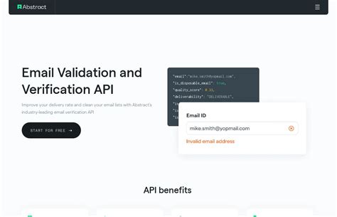 abstract email validation api apislist
