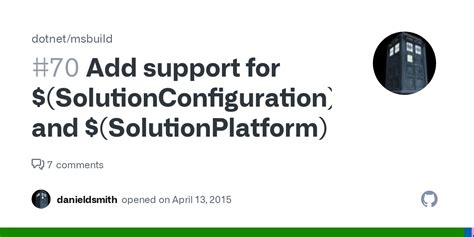 Add Support For Solutionconfiguration And Solutionplatform
