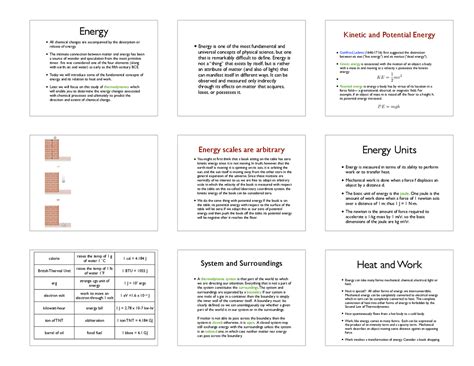 Lecture Slides For Energy General Chemistry I Chem 121 Docsity