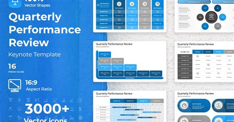 Quarterly Performance Review Keynote Template Incl Scheduling And Events